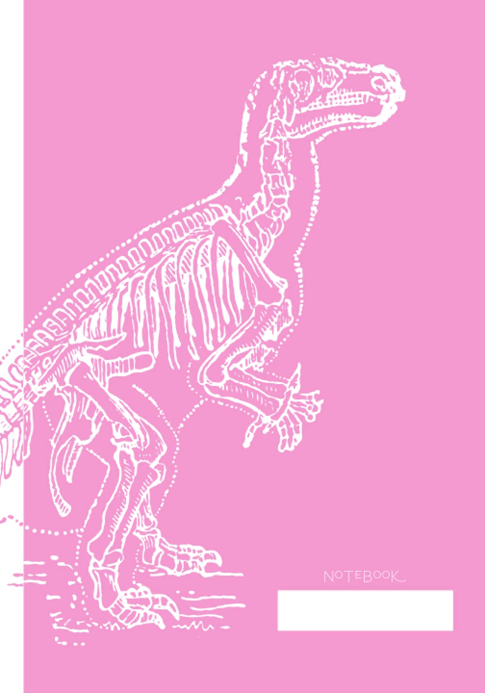 Pink Dinosaur Notebook (College Ruled): 7 x 10 in (B5) Composition Book ...