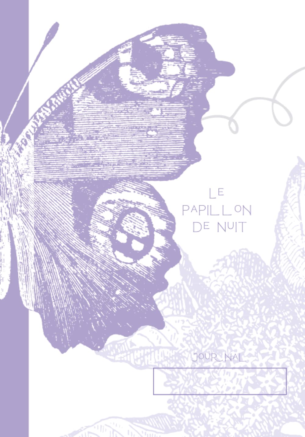 Purple Moth Le Papillon Journal (College Ruled): Vintage Butterfly Notebook, 7 X 10 in (B5 17.78 ...