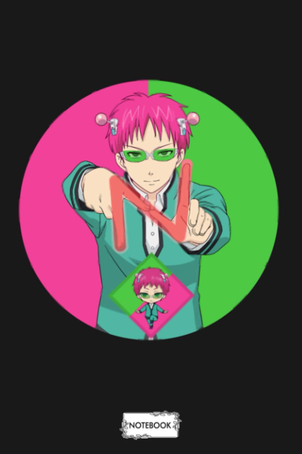 The Disastrous Life Of Saiki K. Saiki Kusuo Notebook: Lined College ...