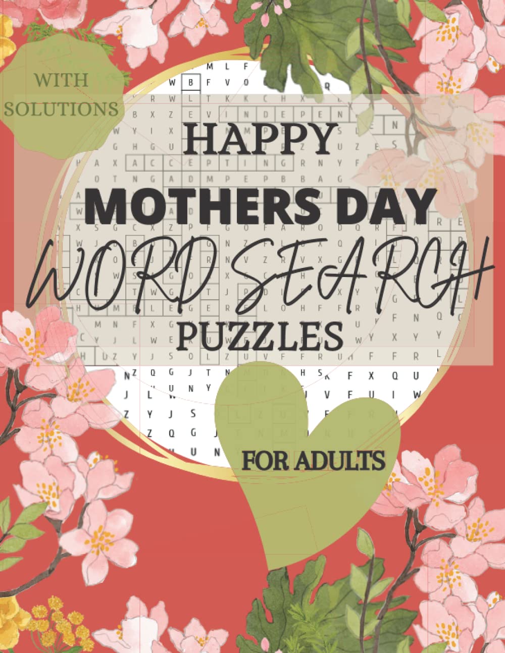 Happy Mothers Day Words Search Puzzle Book: Large Print Word Search for ...