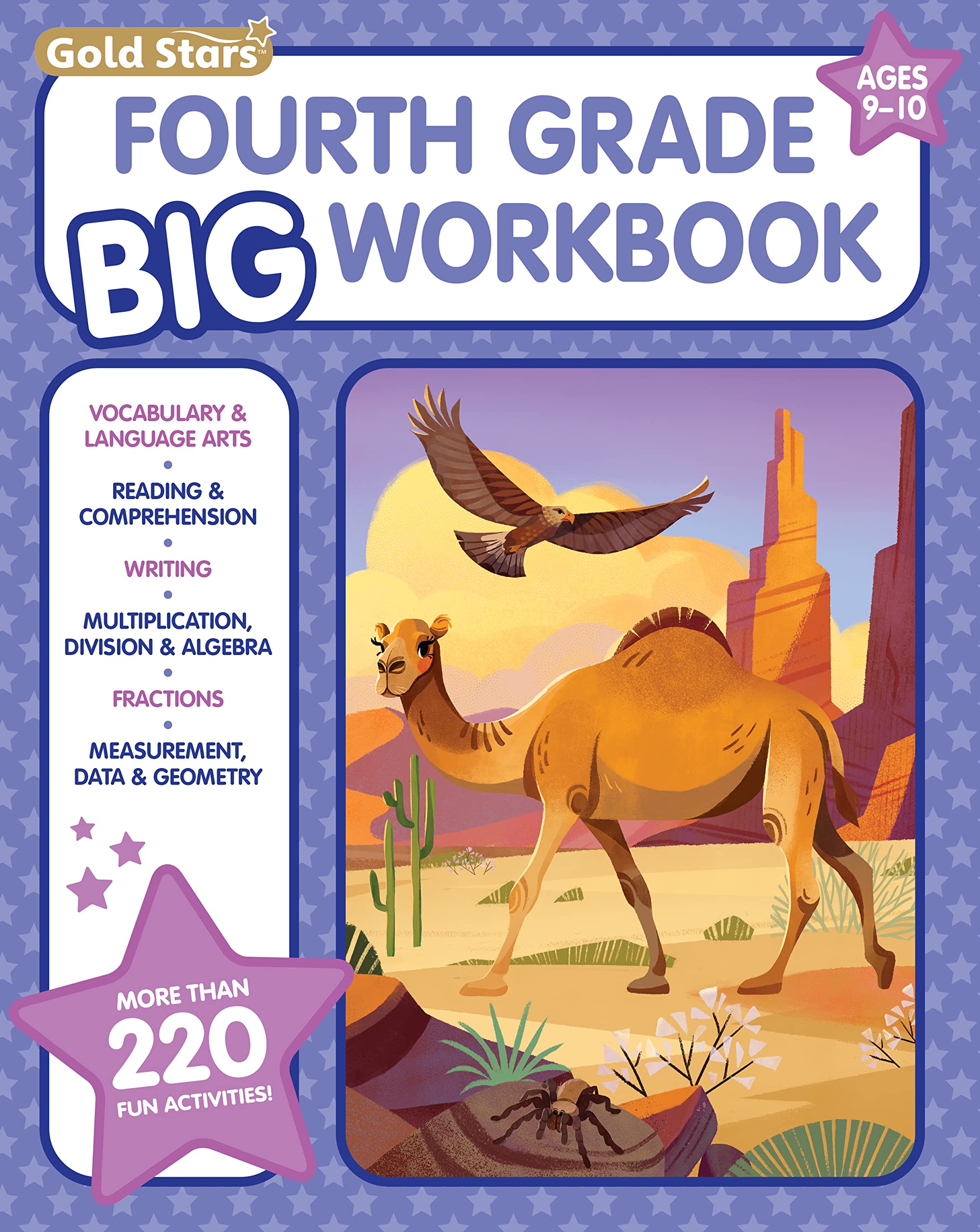 4th Grade BIG Workbook: All Subjects for Kids 9 - 10 includes 220 ...