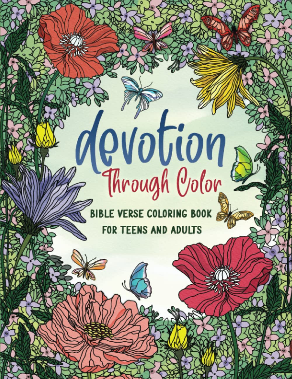 Devotion Through Color: Bible Verse Coloring Book For Teens And Adults ...