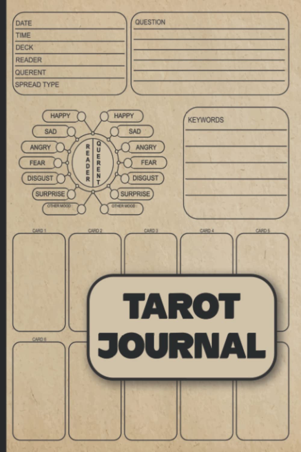 Tarot Journal: Tarot Tracker Notebook | Daily Writing & Reading up to ...