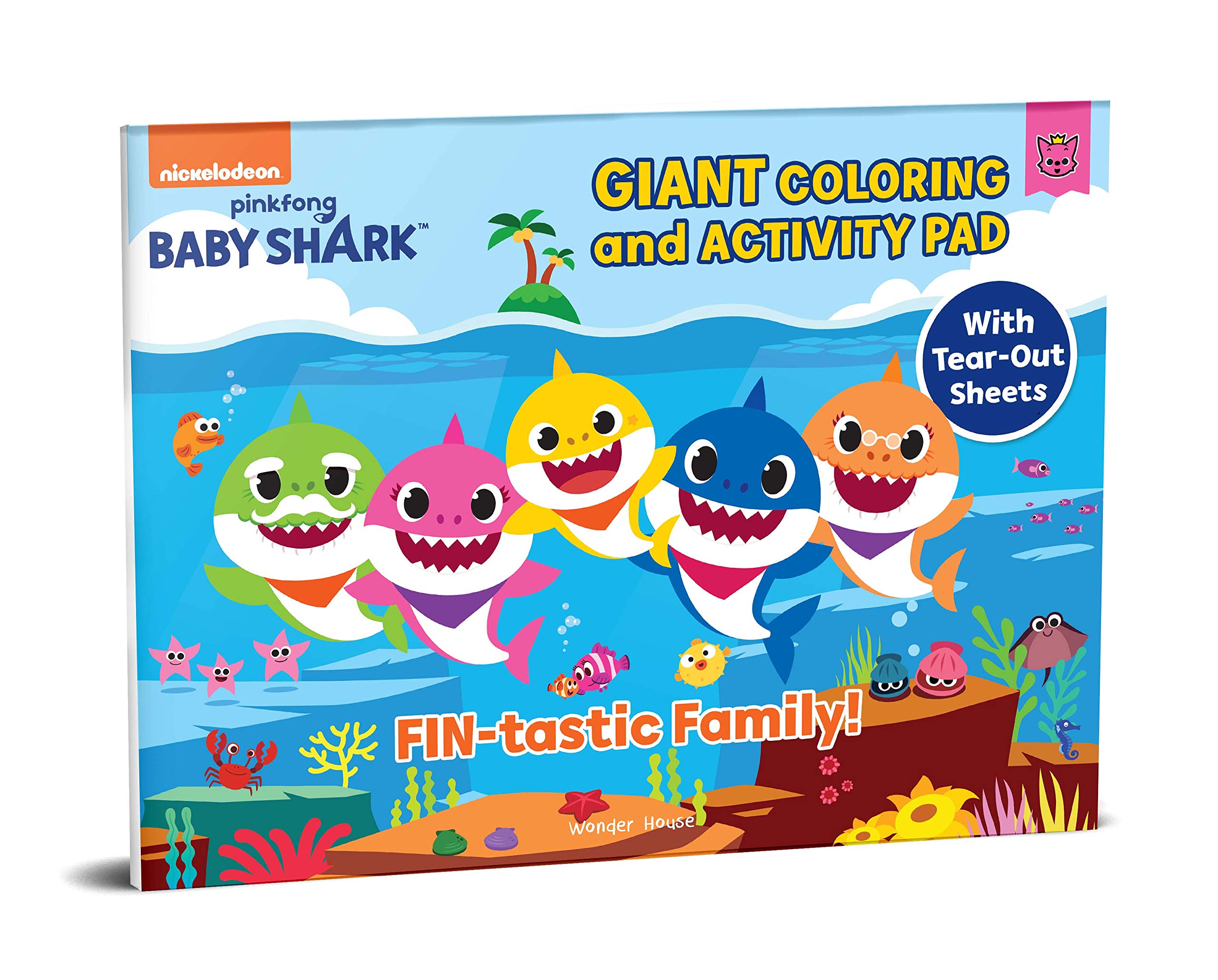 Pinkfong Baby Shark - Fin-tastic Family : Giant Coloring and Activity ...
