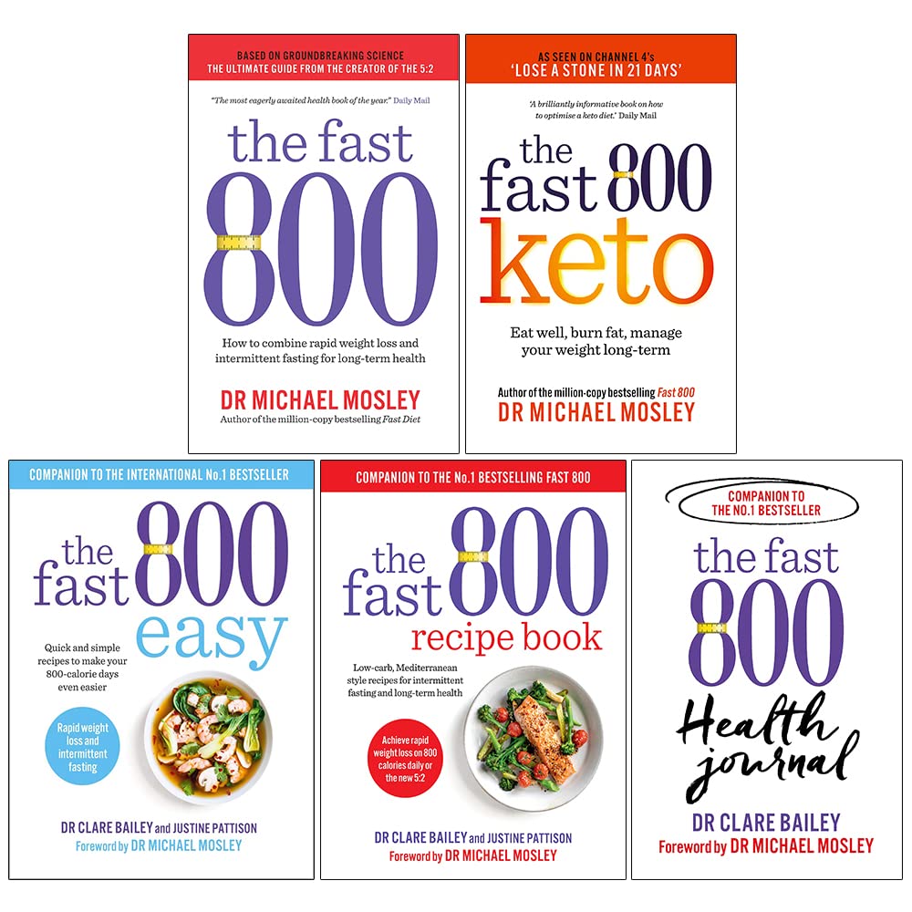 The Fast 800 Series Collection 5 Books Set By Michael Mosley, Dr Clare ...