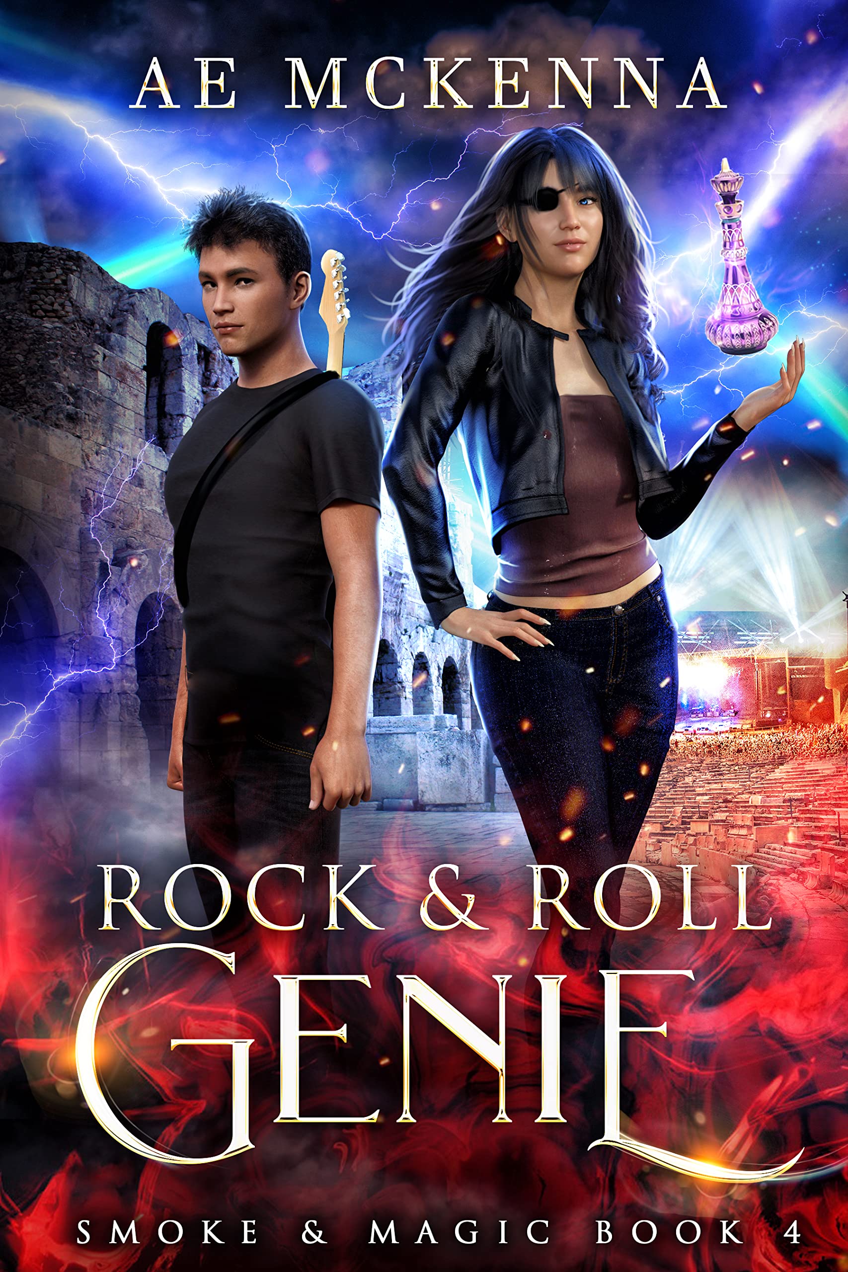 Rock & Roll Genie (Smoke & Magic #4) by A.E. McKenna | Goodreads