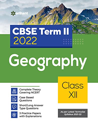 Arihant CBSE Geography Term 2 Class 12 for 2022 Exam by Farah Sultan ...