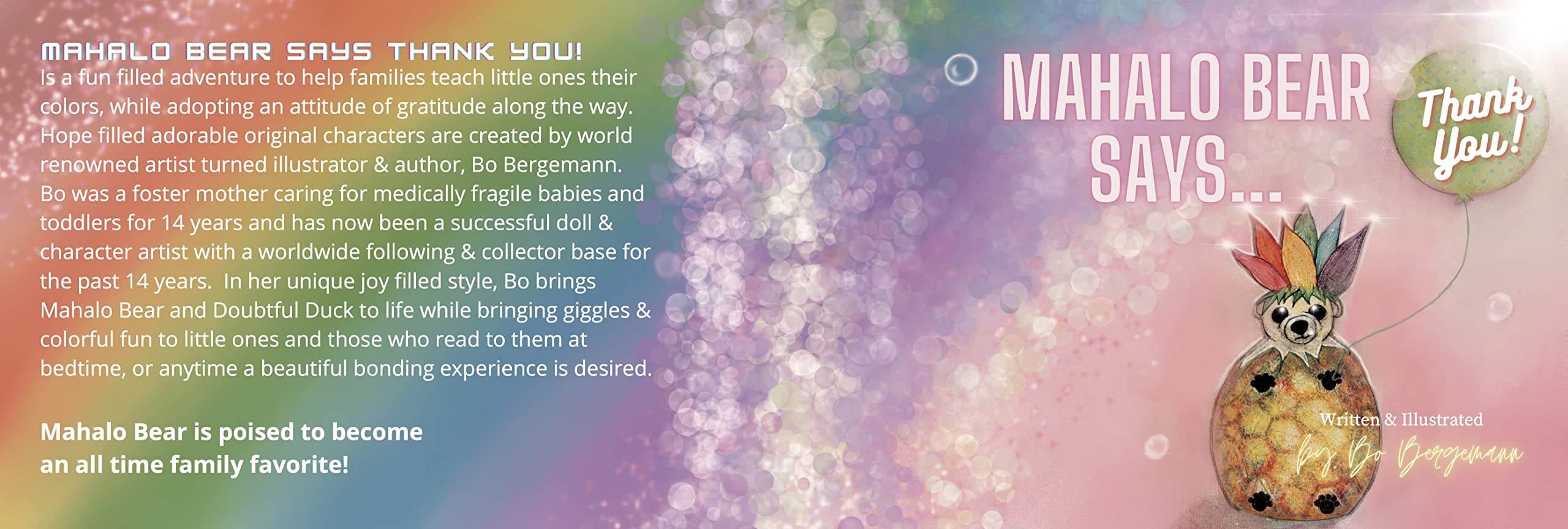 Mahalo Bear Says Thank You!: A color filled kid friendly adventure in ...