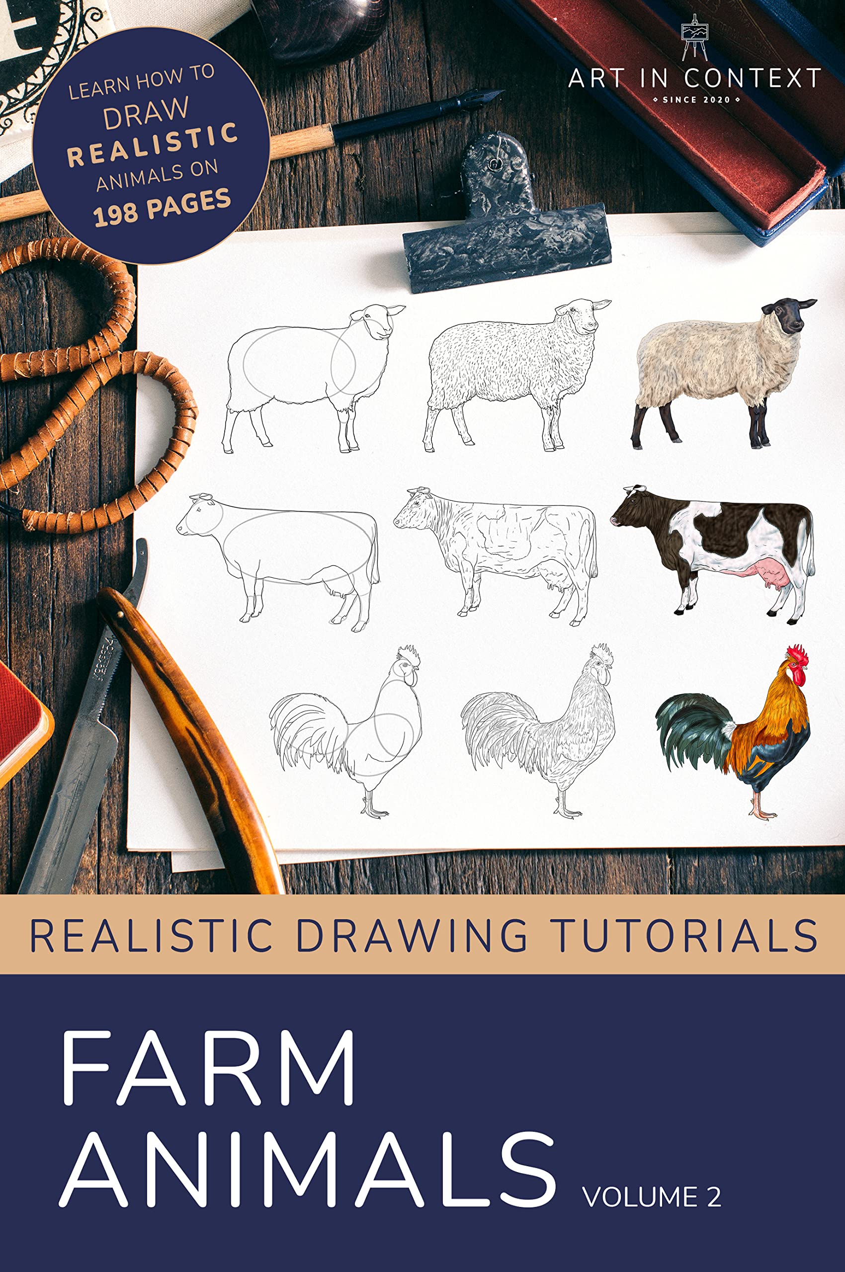 How to Draw Realistic Farm Animals: In-Depth Pet Drawing Tutorials by ...