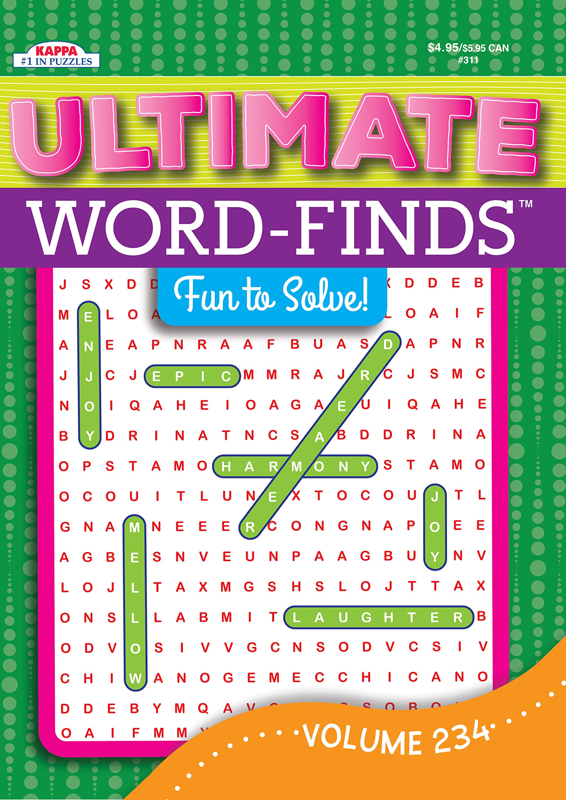 Ultimate Word-Finds Puzzle Book-Word Search Volume 234 by Kappa Books ...