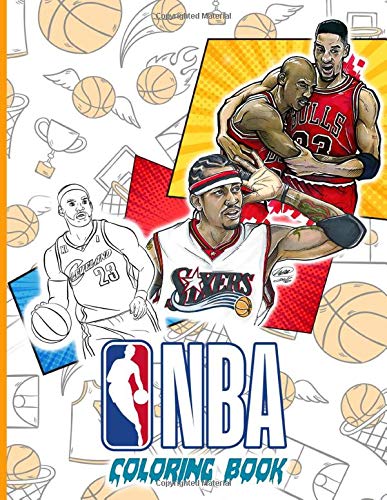 Nba Coloring Book: Nba Coloring Books For Adults, Tweens by Axel Bates ...