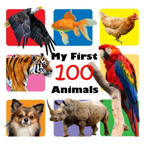 My First 100 animals: First 100 Words for Preschool Age 1-5 by Kid ...
