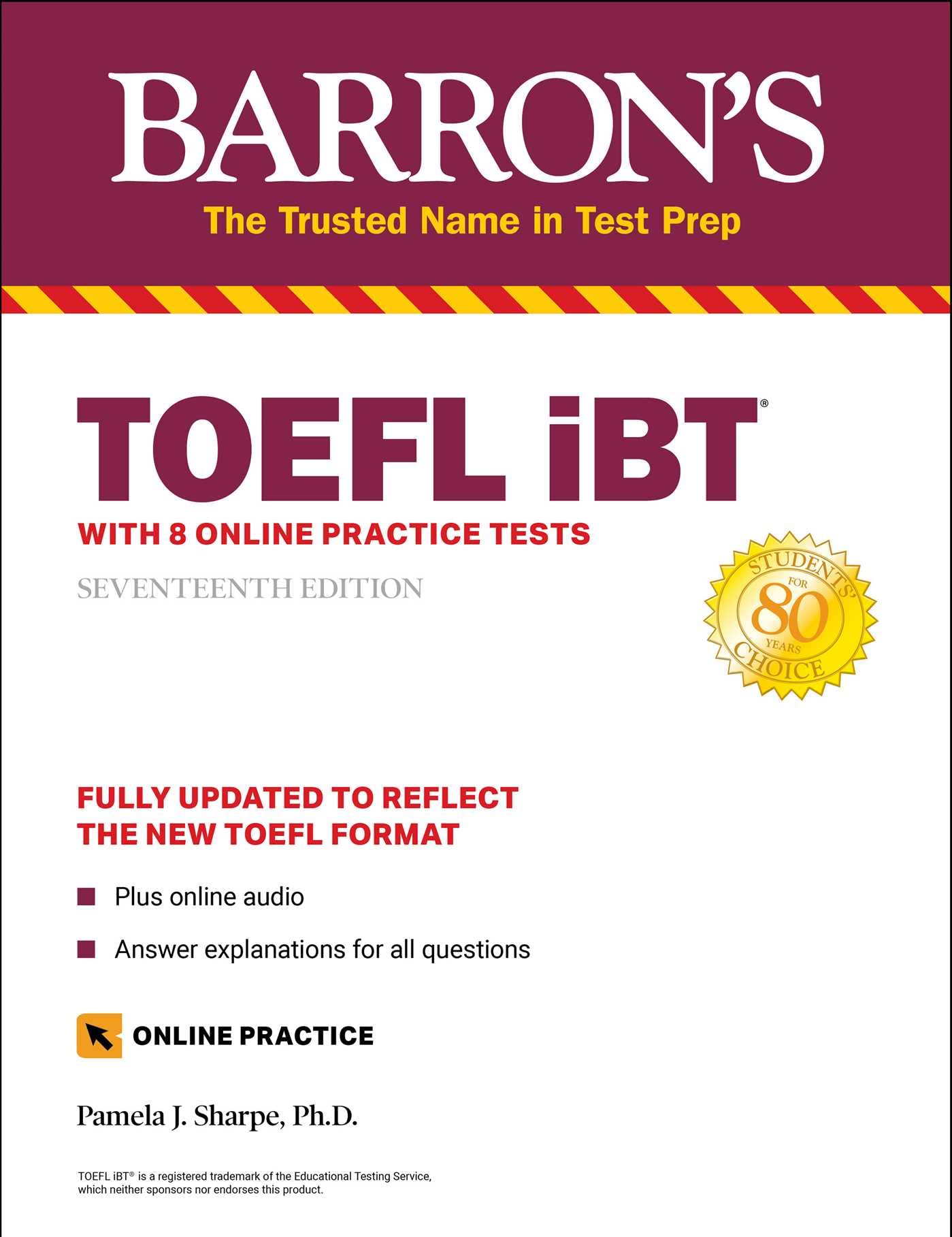 TOEFL iBT: with 8 Online Practice Tests by Pamela J. Sharpe | Goodreads