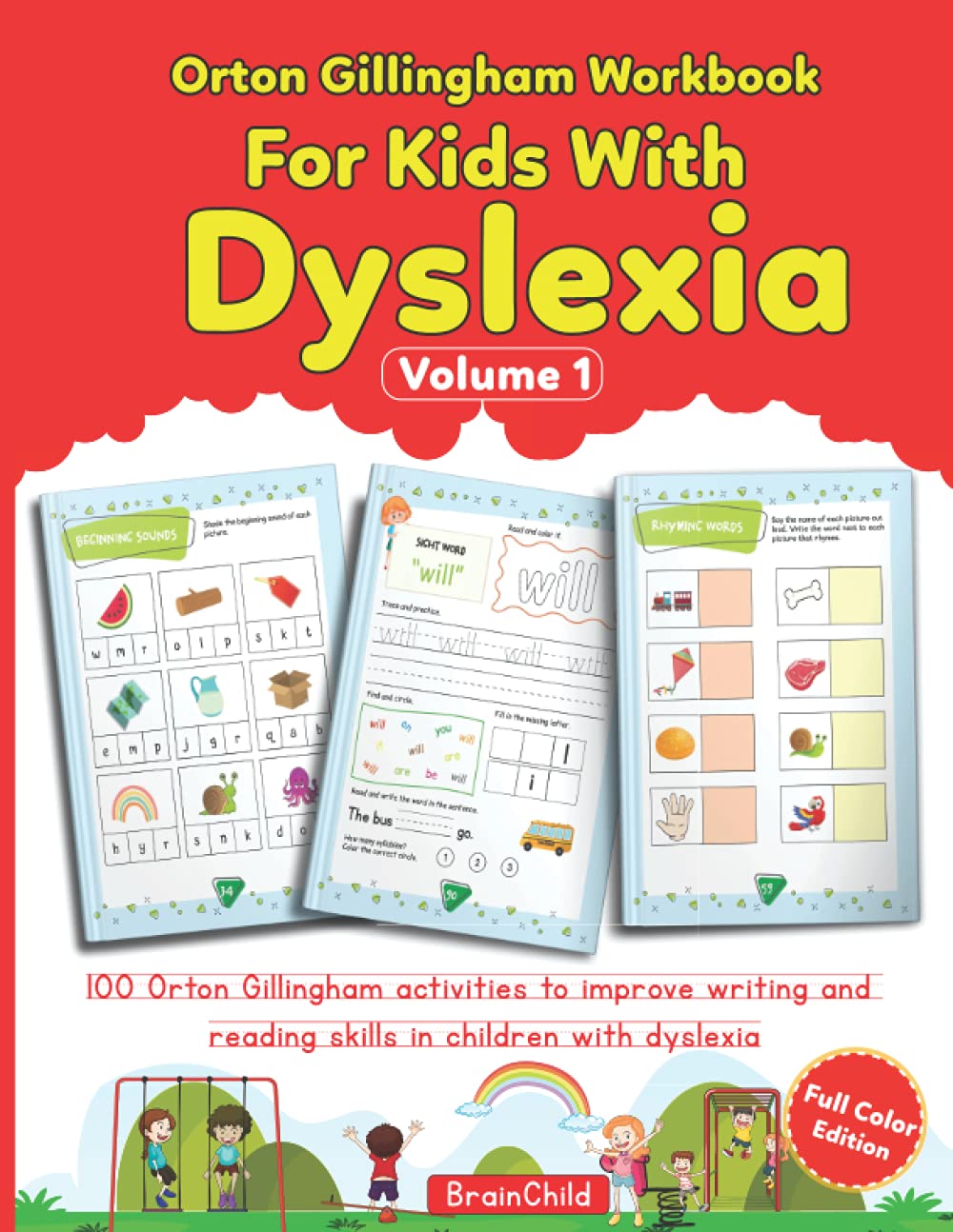 Orton Gillingham Workbook For Kids With Dyslexia. 100 Orton Gillingham ...