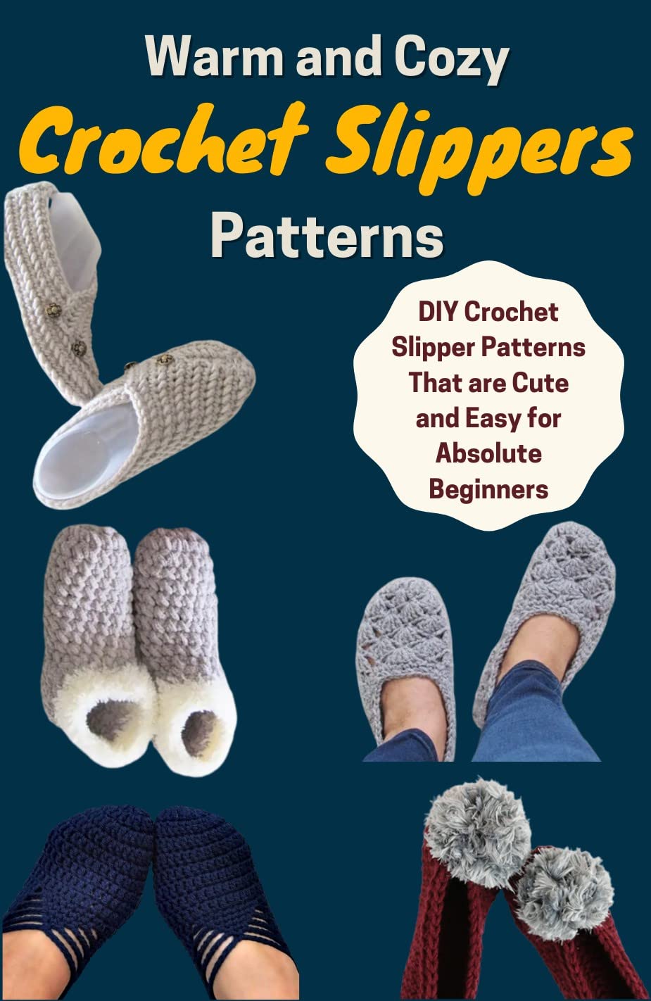 Warm and Cozy Crochet Slippers Patterns: DIY Crochet Slipper Patterns ...