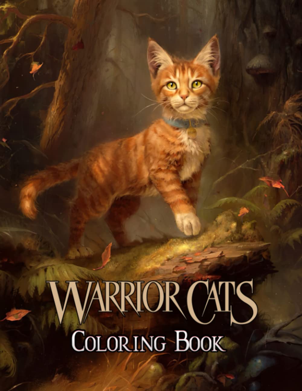 Warrior Coloring Book: Collection Relaxing Cats Be Happy Adults Books ...