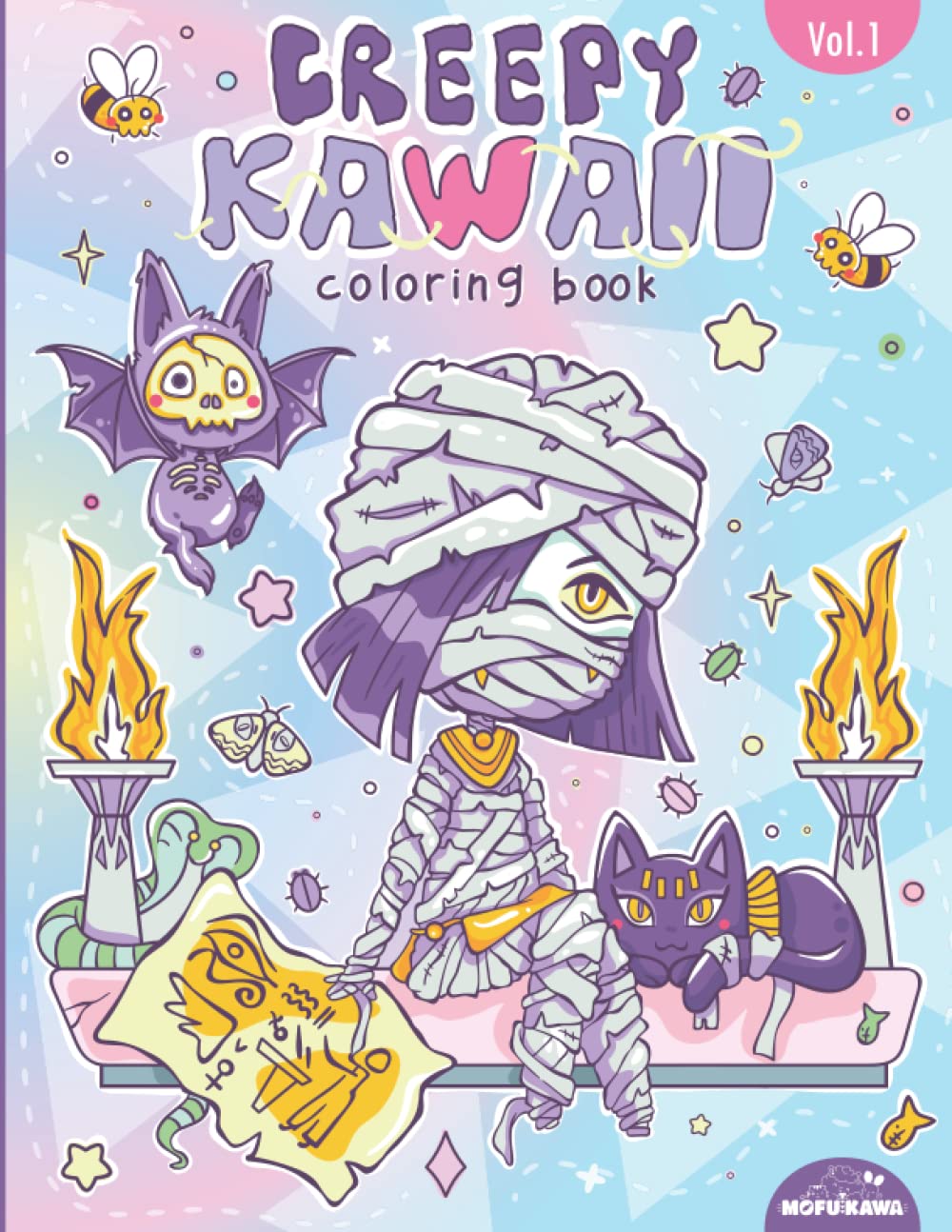 Creepy Kawaii Coloring Book: Pastel Goth Cute, Spooky Gothic Coloring ...