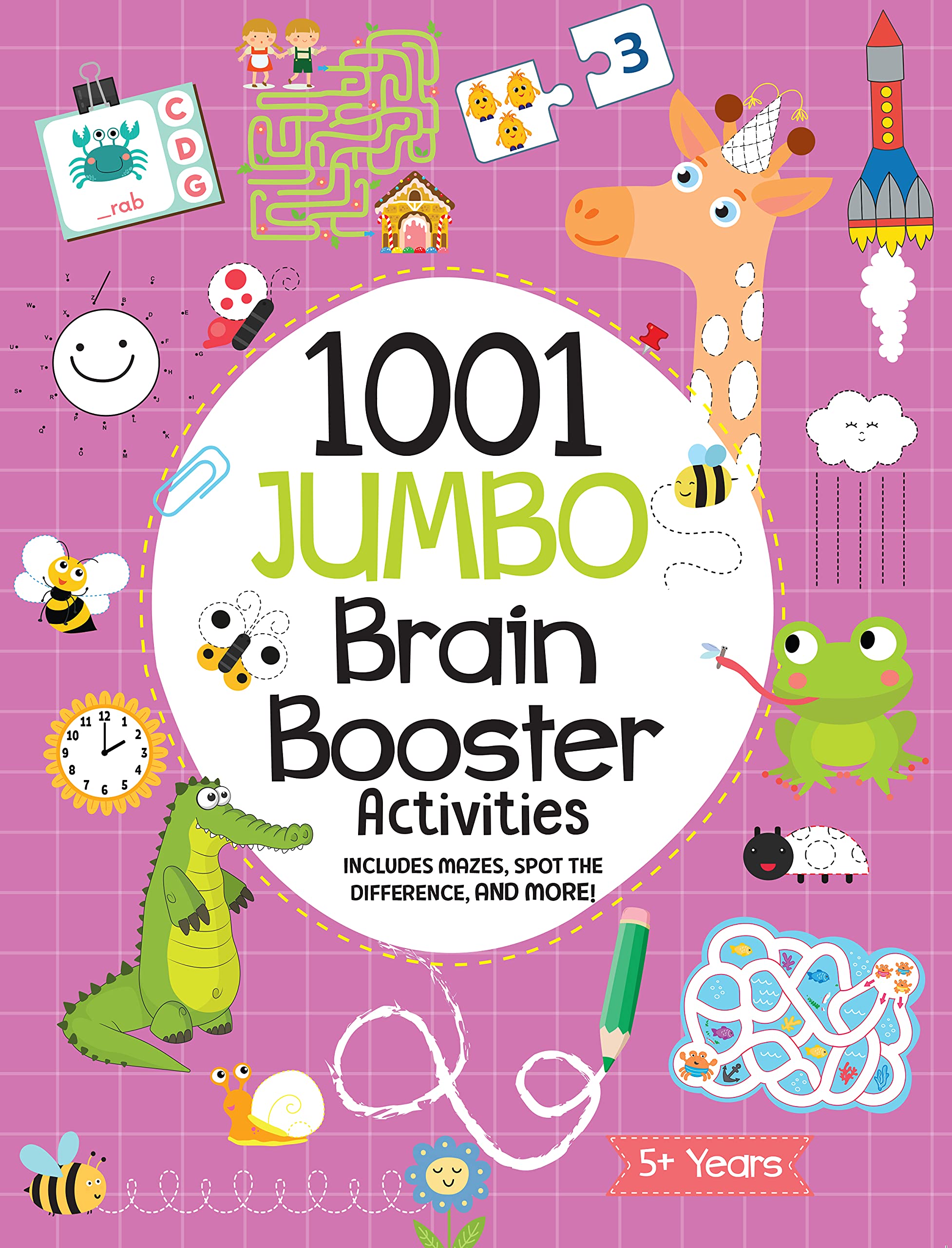 1001 Jumbo Brain Booster Activities for 5 to 8 Years Old Kids by Team ...