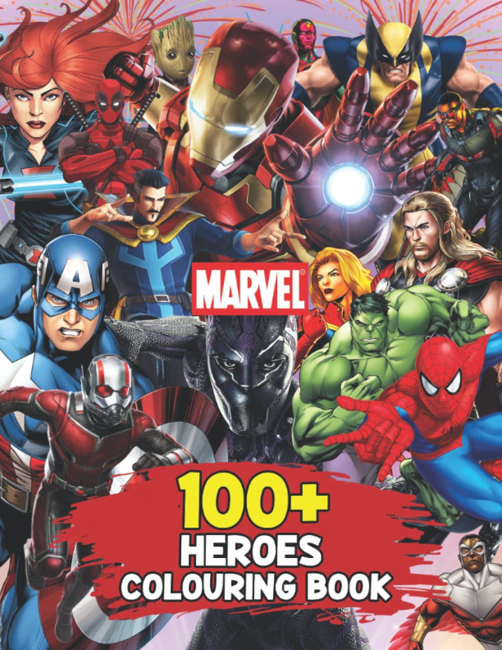 100+ Heroes Colouring Book: For Boys & Girls With Super Nice Images ...
