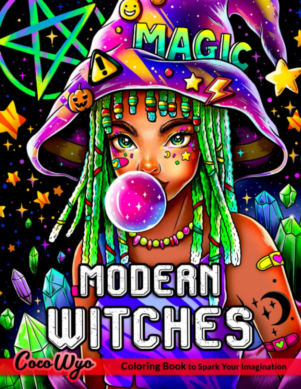 Modern Witches Coloring Book: Adults Coloring Book Features Witch Life ...