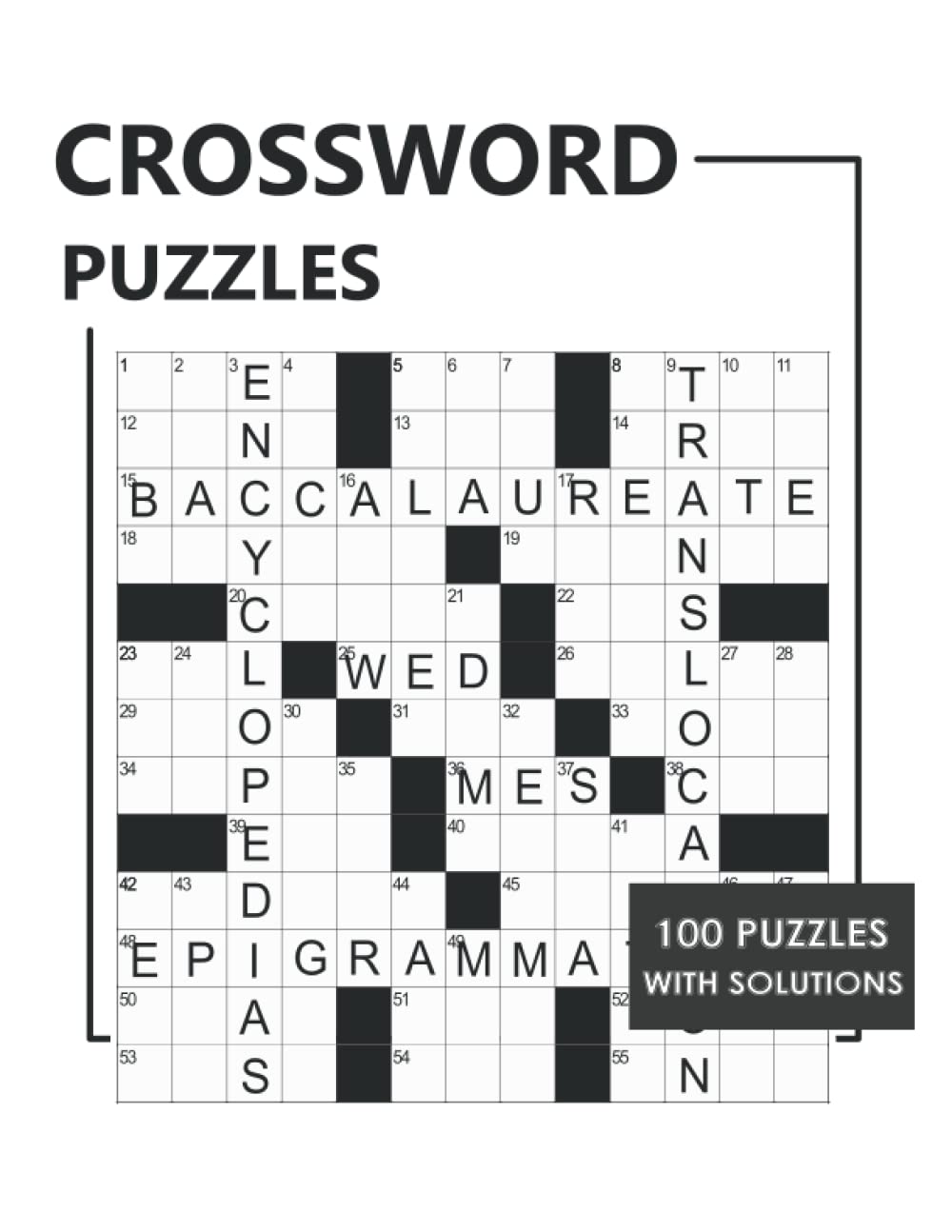 Crossword Puzzle Books For Adults Large Print Crossword Puzzles 