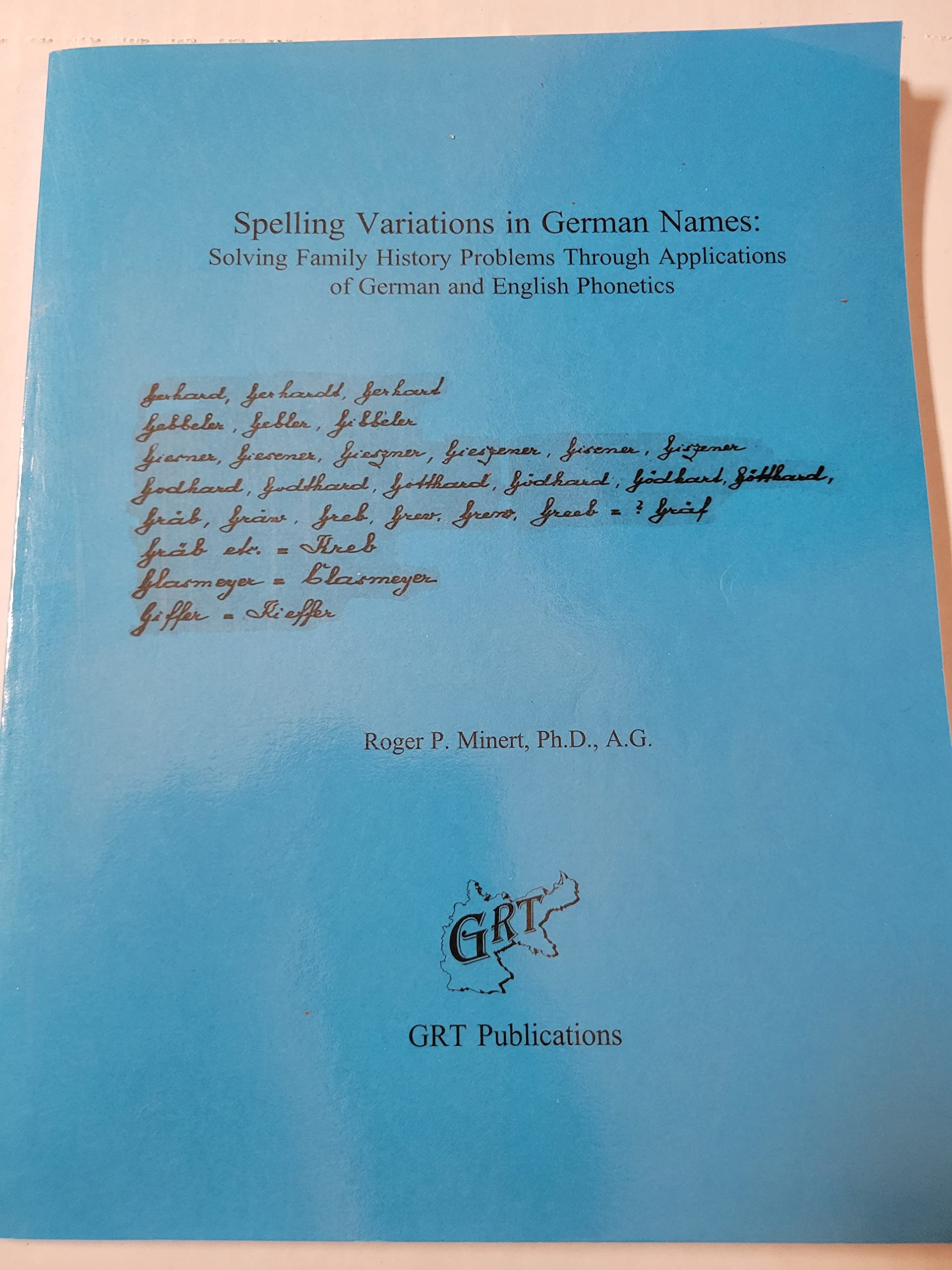 Spelling variations in German names: Solving family history problems ...