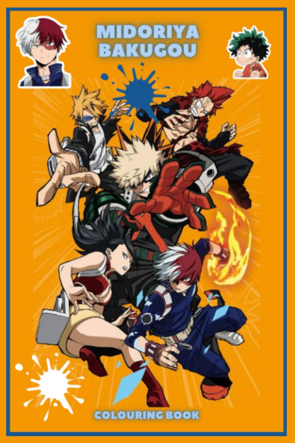 MIDORIYA BAKUGOU COLOURING BOOK: A Cool Coloring Book With My Hero ...