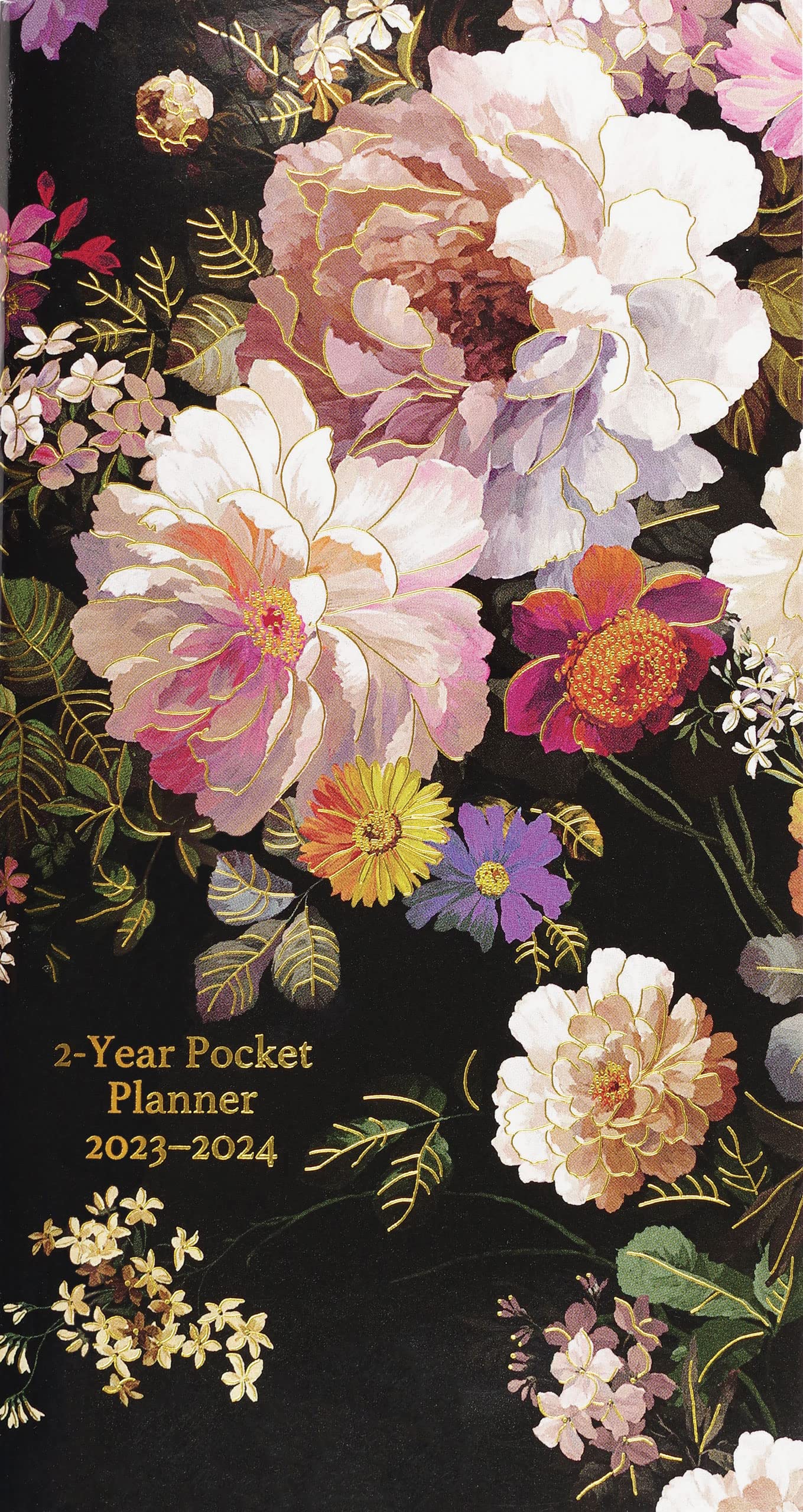 2023-24 Midnight Floral 2-Year Pocket Planner by Peter Pauper Press ...