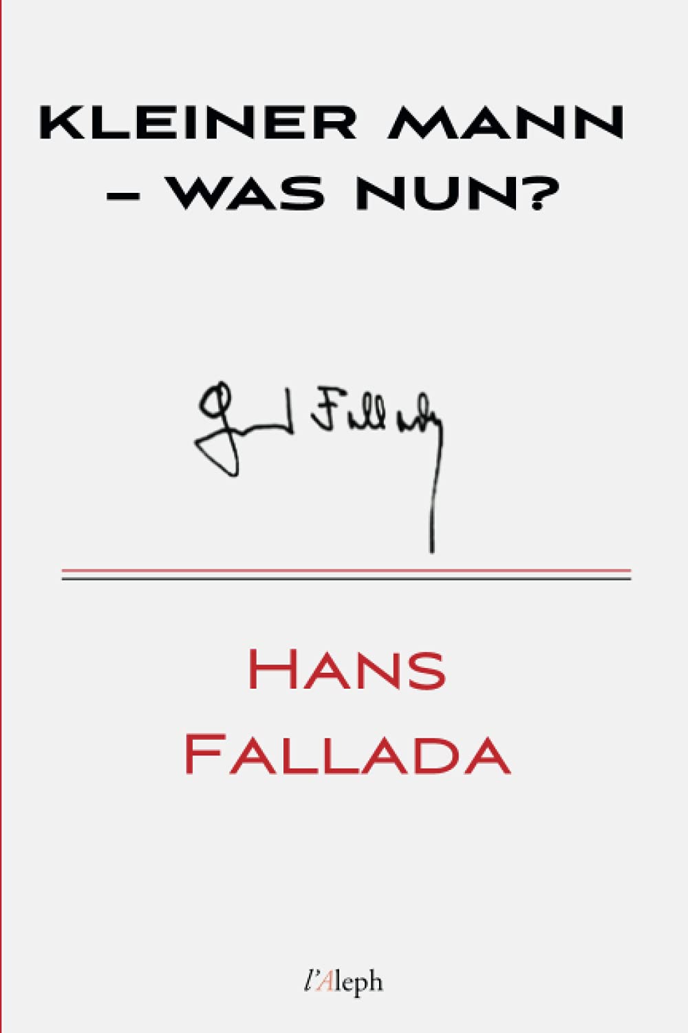Kleiner Mann – was nun? (Hans Fallada) by Hans Fallada | Goodreads