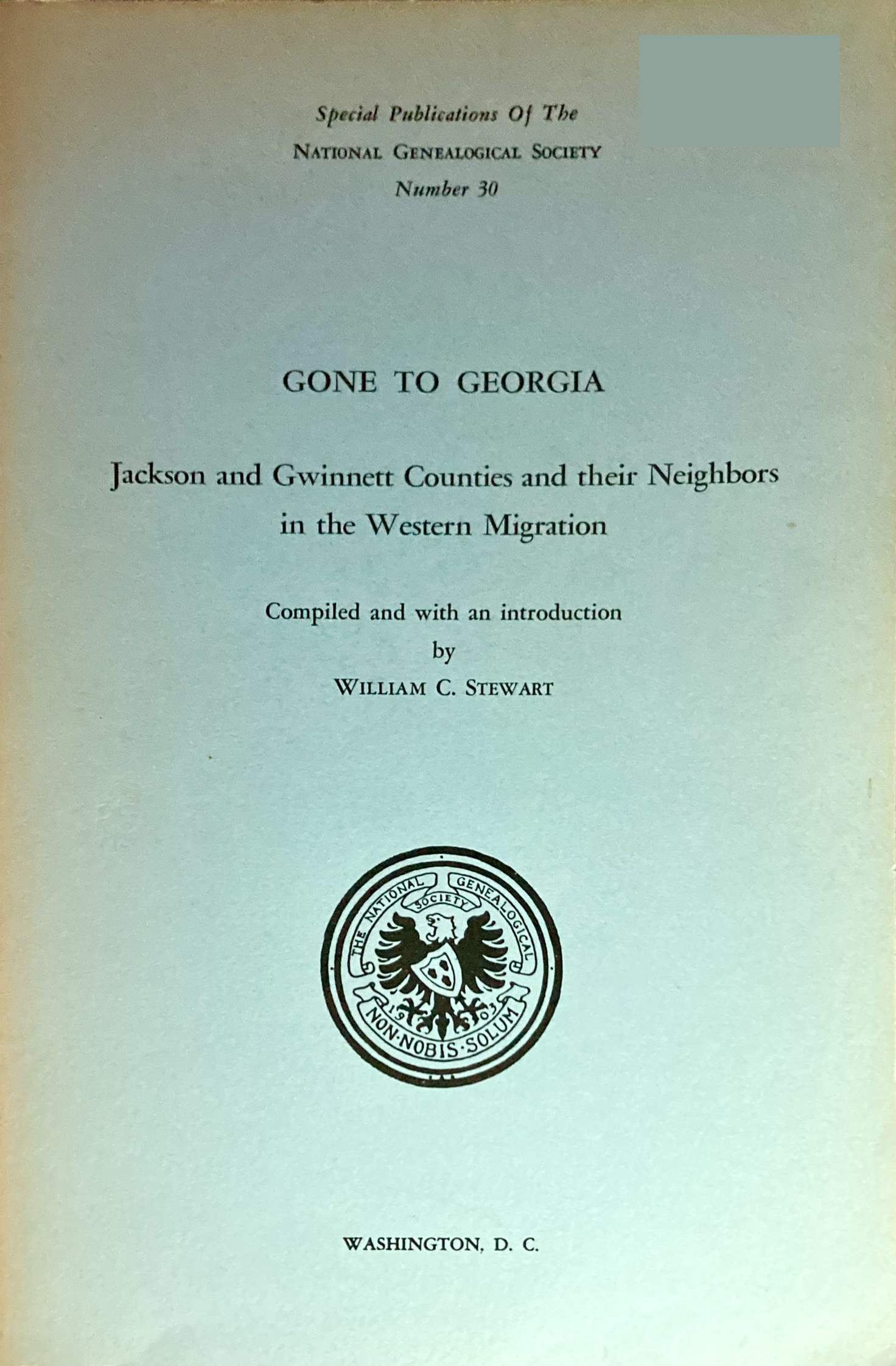 Gone To Georgia - Jackson and Gwinnett Counties and Their Neighbors in ...