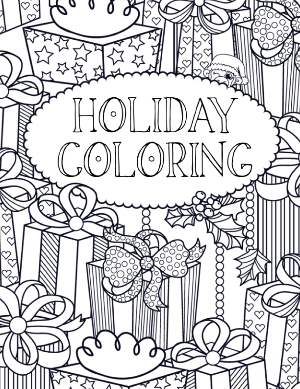 Holiday Coloring Adult Coloring Book: A Christmas and Wintery Coloring ...