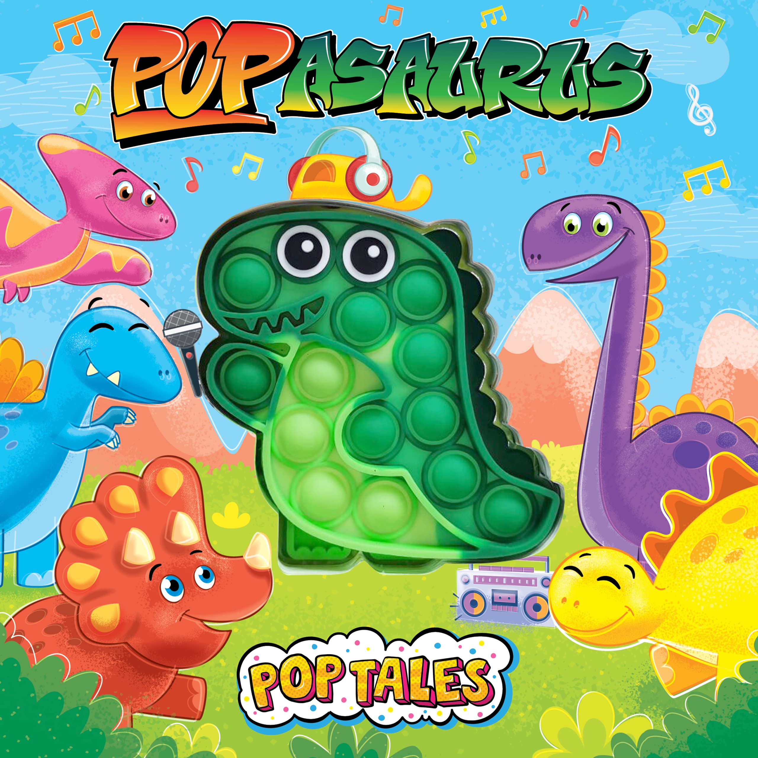 POPasaurus - Children's Touch and Pop Board Book with Fidget Pop Toy by ...