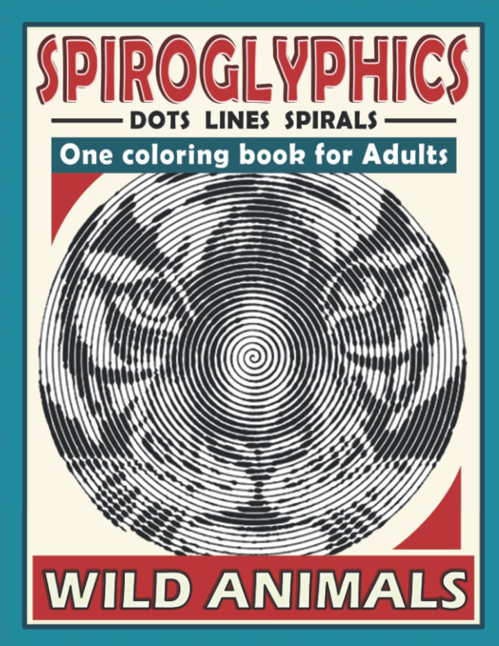 Spiroglyphics Dots Lines Spirals One Color Coloring Book for Adults ...