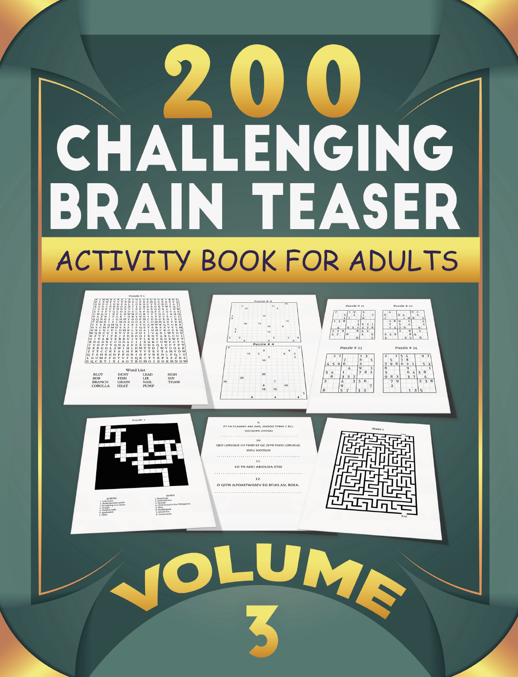 Puzzles Real Fun Family Brain Mixed Puzzle Games Crosswords Sudoku ...