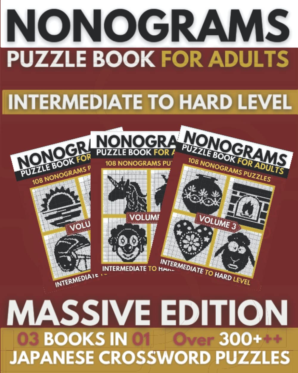 Nonogram Puzzle Book: Upper Intermediate To Hard Nonogram Puzzles For ...