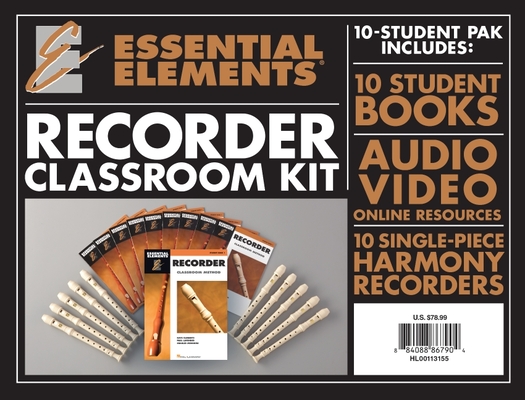 Essential Elements for Recorder Classroom Kit: Includes 10 Student ...