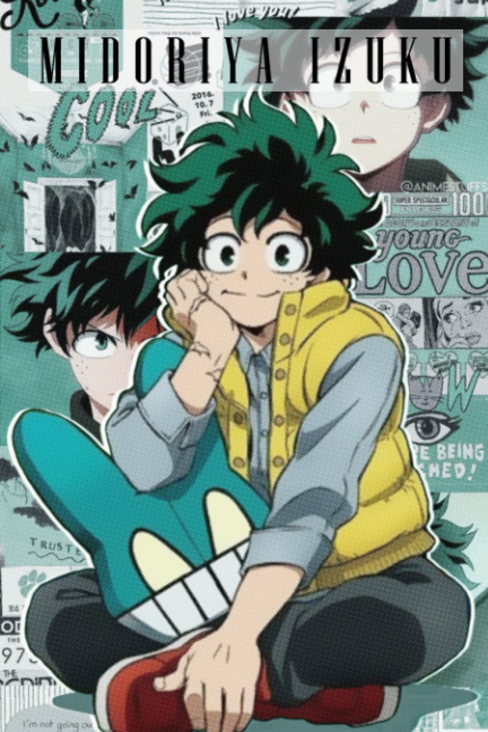 Izuku Midoriya Notebook: Cute College Wide Ruled Journal Notebook for ...