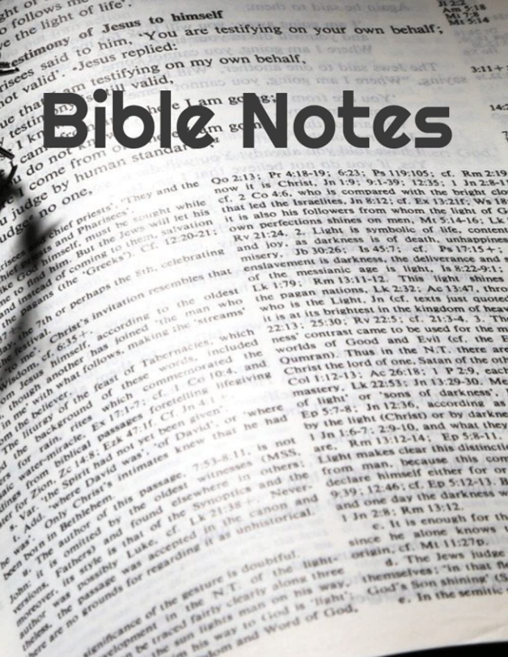 Bible Notes: Notebook for Bible studies plus place to list prayers. For ...