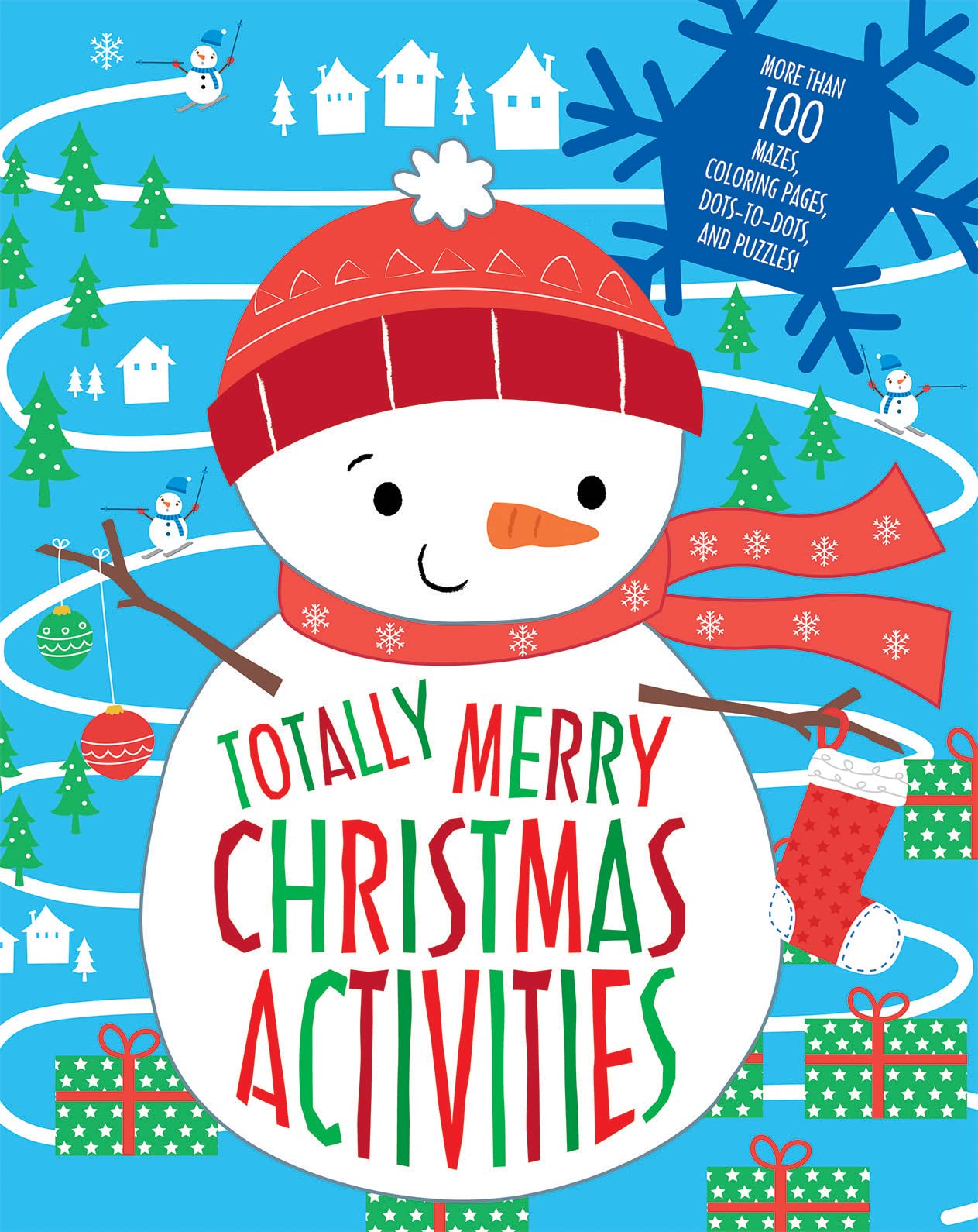 Totally Merry Christmas Activity Book For Kids: More Than 100 ...