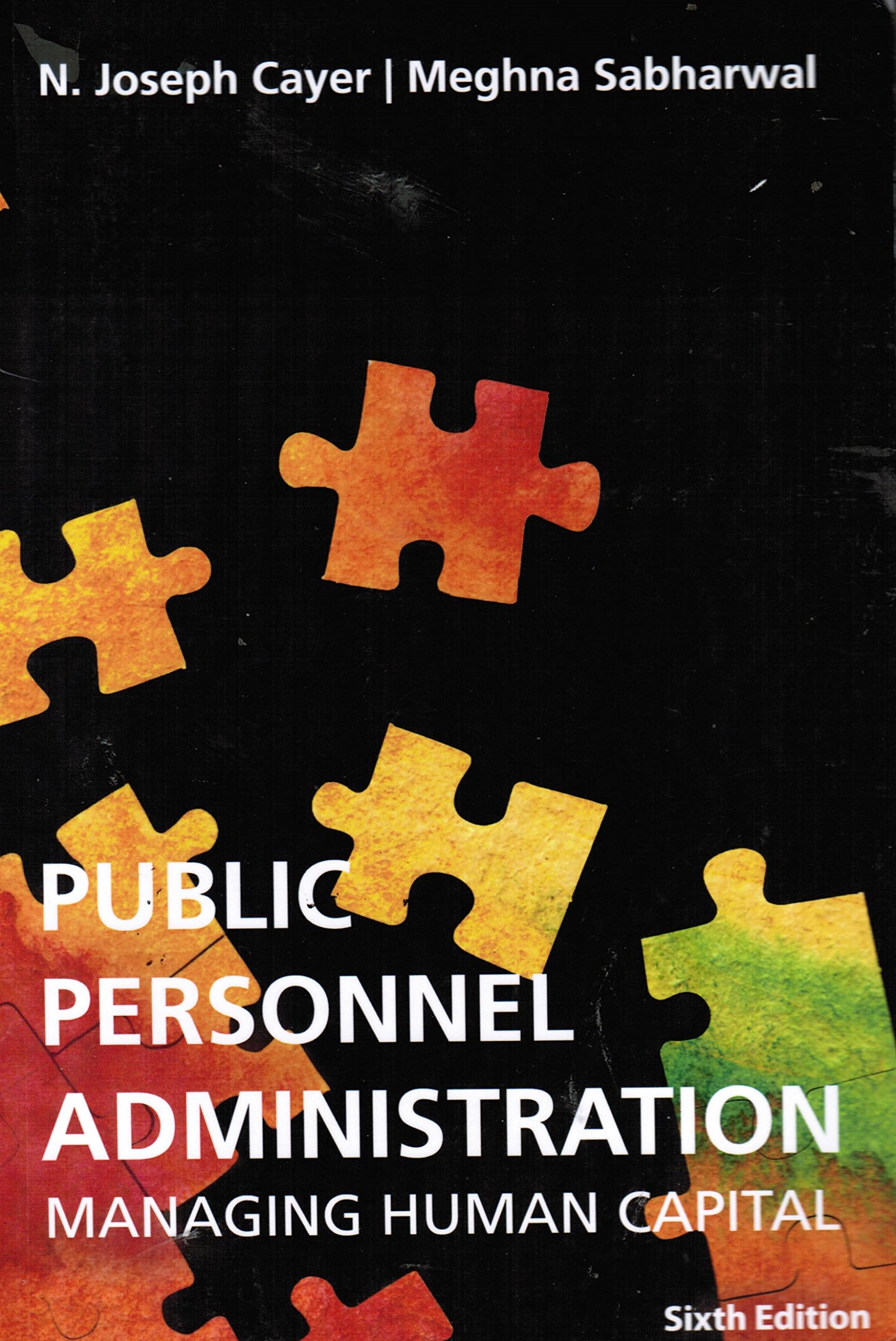 Public Personnel Administration: Managing Human Capital {6th Edition ...