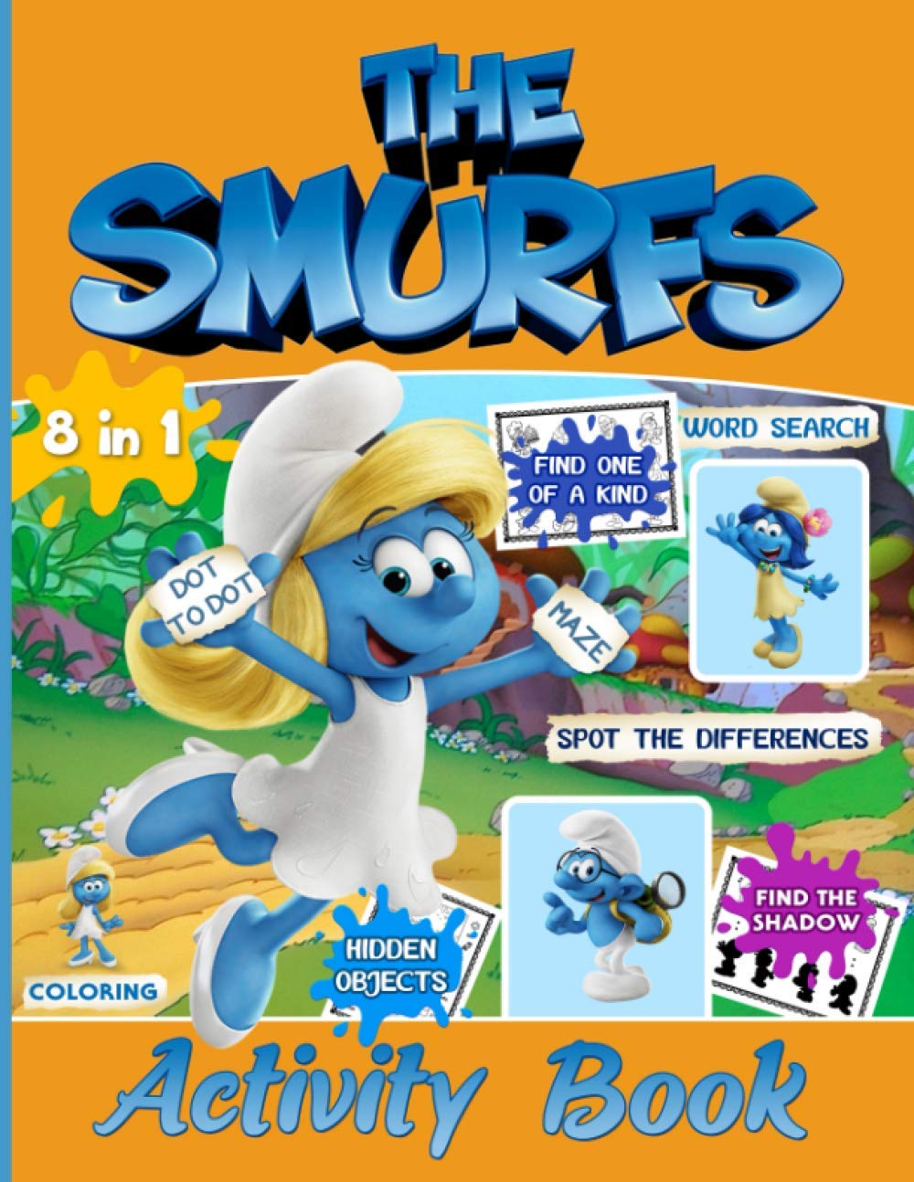 The Smurfs Activity Book: Word Search, One Of A Kind, Hidden Objects ...