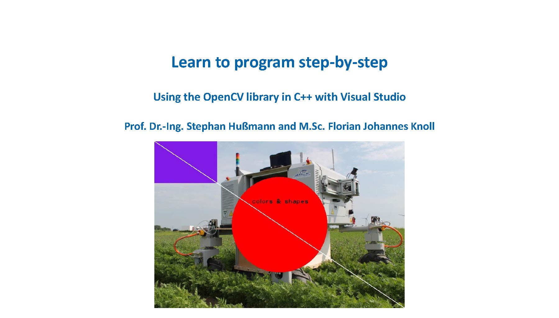 Learn to program step-by-step: Using the OpenCVlibrary in C++ with ...
