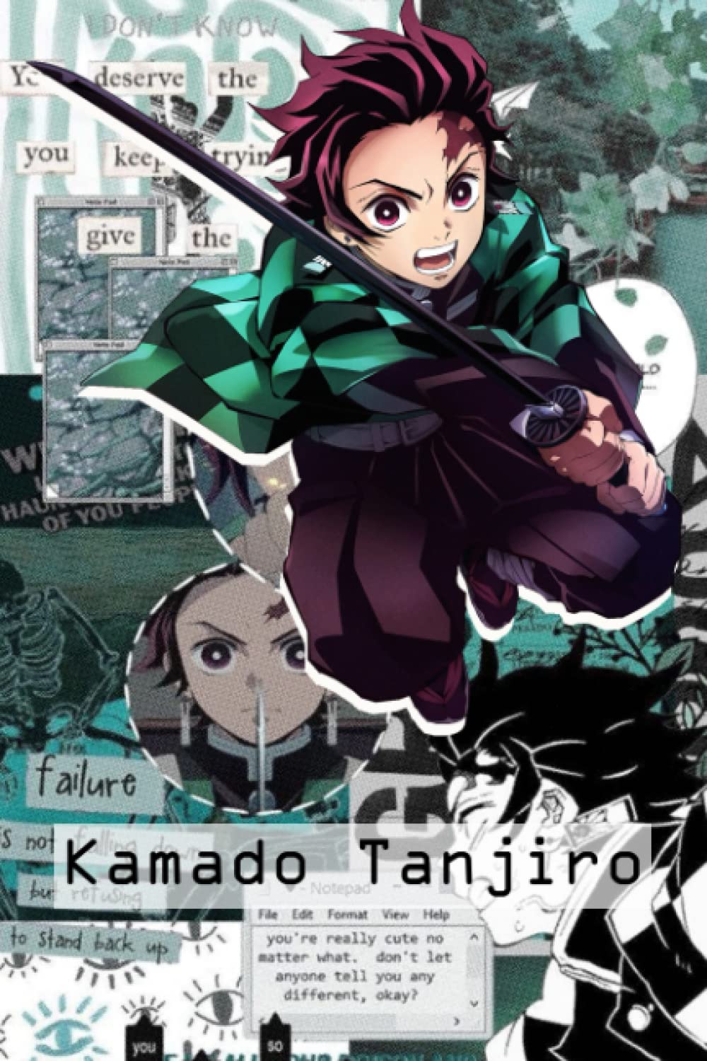 Tanjiro Kamado Notebook: Great Notebook for School or as a Diary, Lined ...