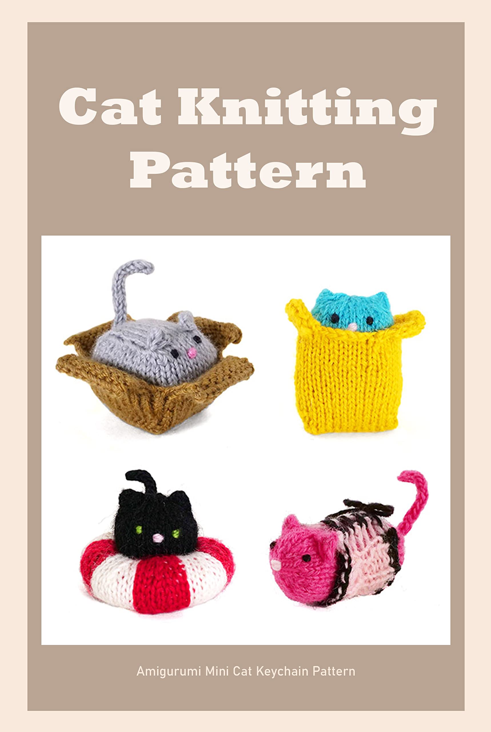 Cat Knitting Pattern: Amigurumi Mini Cat Keychain Pattern by Oleg ...