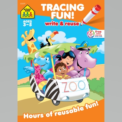 School Zone Tracing Fun! Write & Reuse Workbook: 26 Wipe-Clean Pages ...