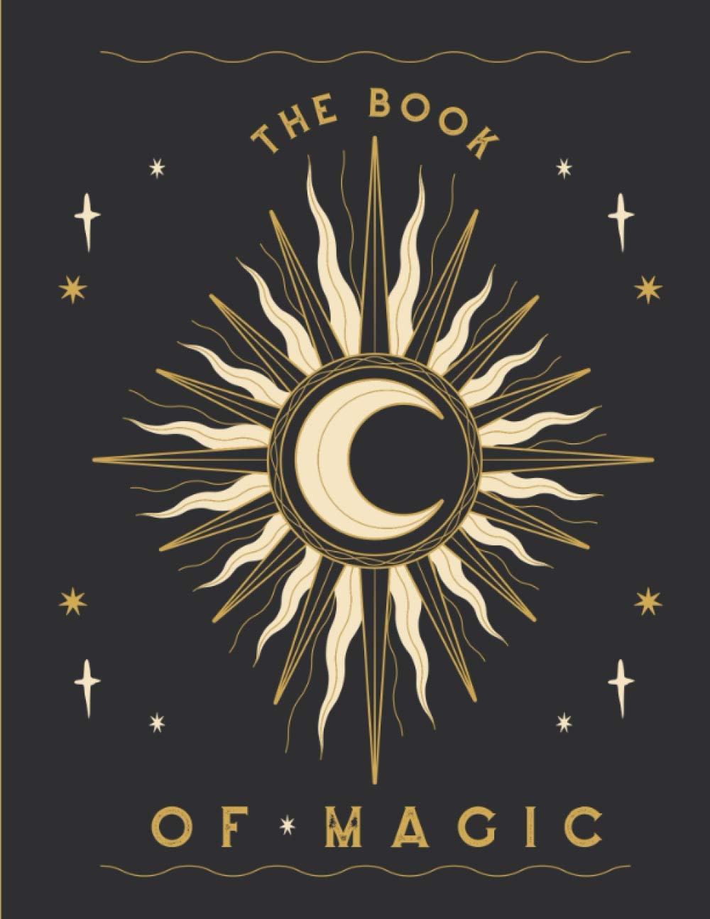 Magic Spellbook: 8.5X11 100 Page Template Spell Book Journal/ Black Magic Spell Book Journal ...