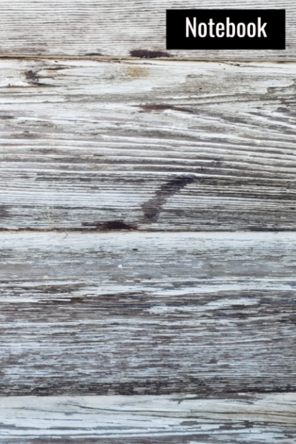 Notebook: Weathered wood notebook, 6x9, college ruled by Mamalou ...