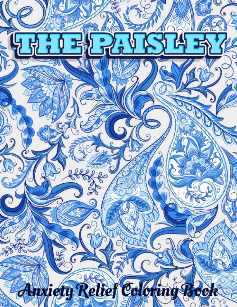 THE PAISLEY ANXIETY RELIEF COLORING BOOK: Mehndi Colouring Book For ...