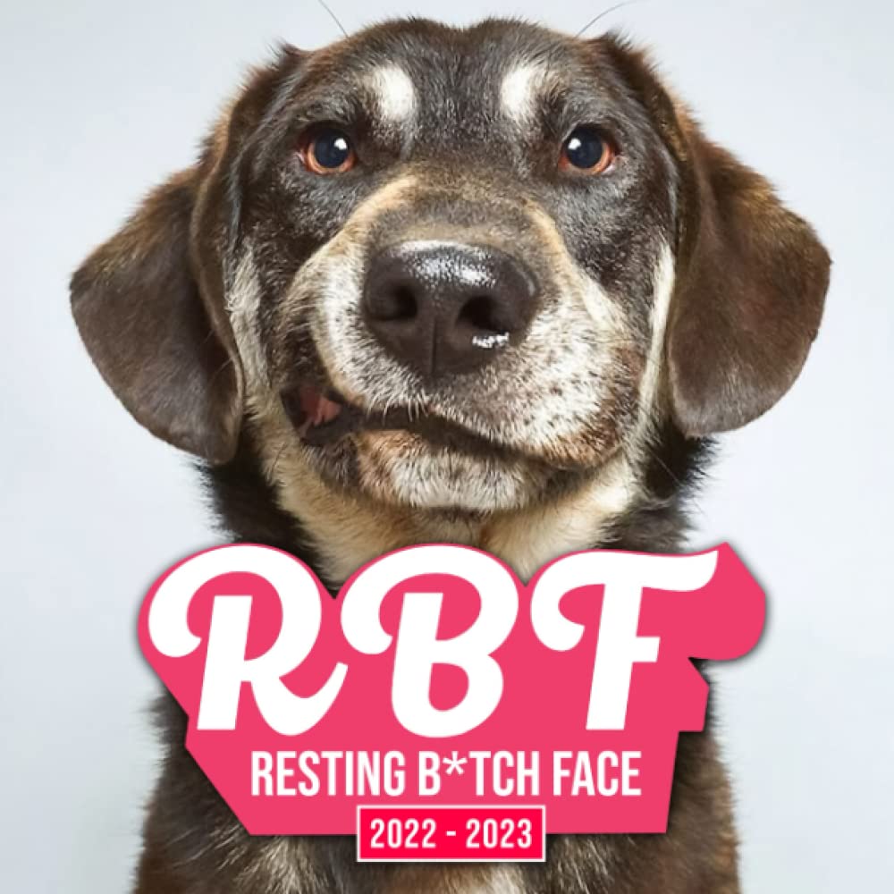 RBF Resting B*tch Face 2022 Calendar: Cute Cranky Dogs Pets Funny ...