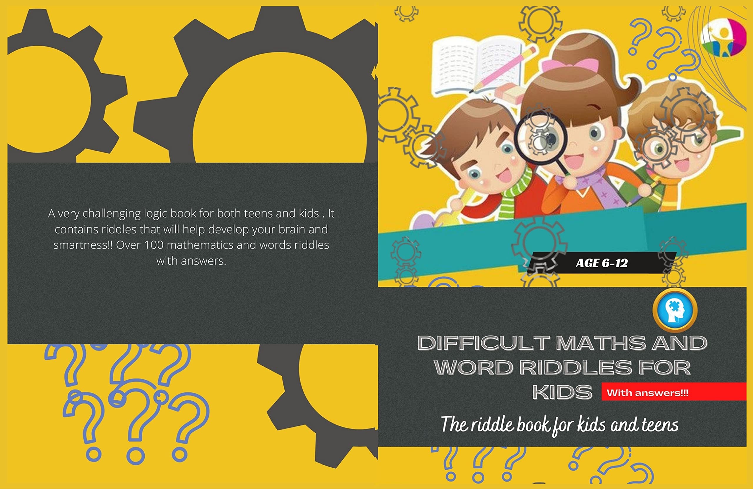 Difficult maths and word riddles for kids : riddle book with answers ...